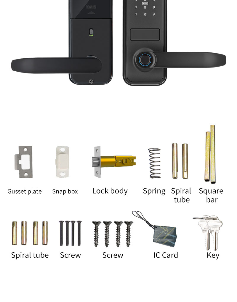 China 710-Smart Fingerprint Handle Lock/ Tuya TTLock Manufacturer and ...