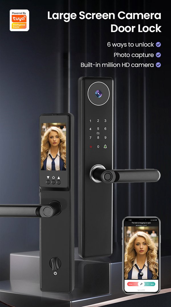 China 934-Electronic Digital Lock with Keypad Smart Camera Monitor ...