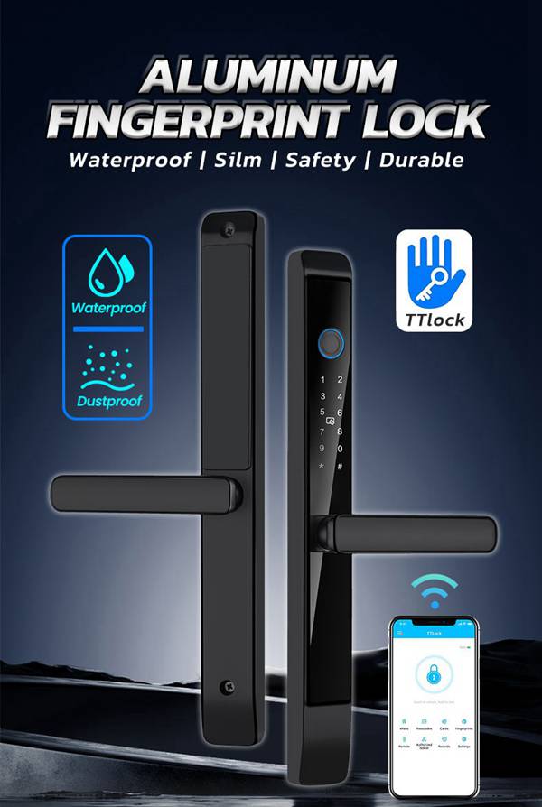 China 955-IP65 Waterproof Aluminum Sliding Door Lock / TTLock BT ...