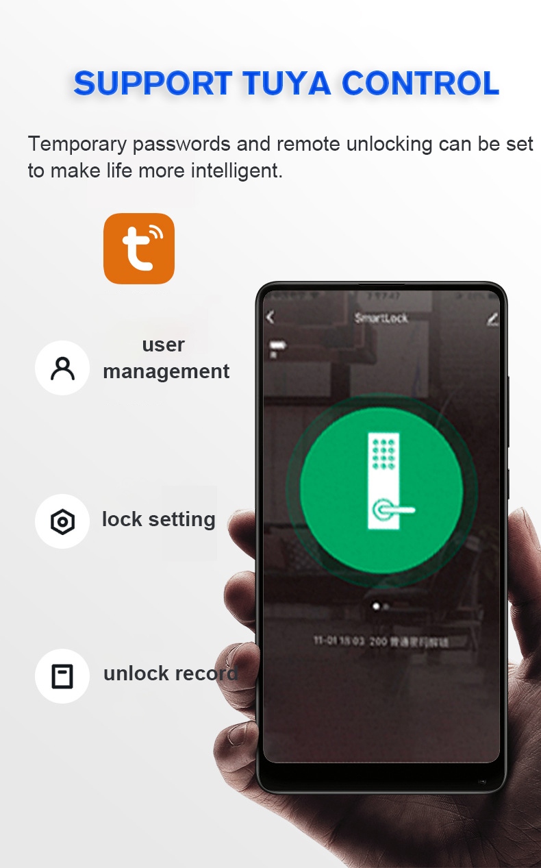 China 920-Fingerprint Smart Locks / Tuya WiFi Smart Door Locks Manufacturer and Supplier | LockBotin